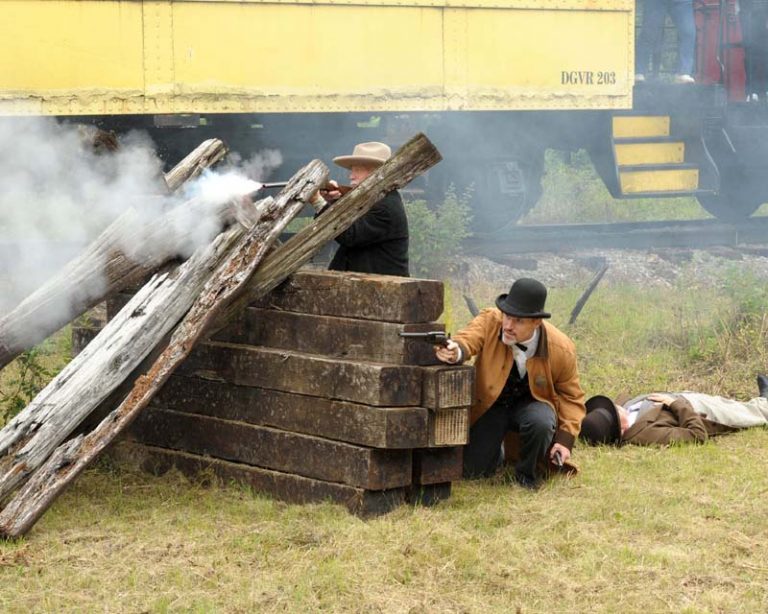 Train Robbery in the Old West - Civilized Fashion