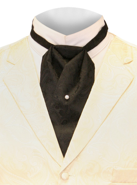 Satin Puff Tie - Midnight Hour