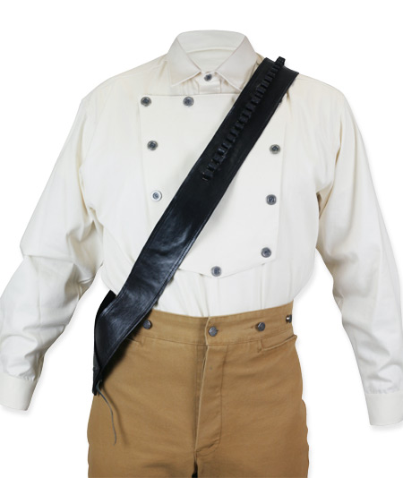 (.44/.45 cal) Bandolier - Black Leather