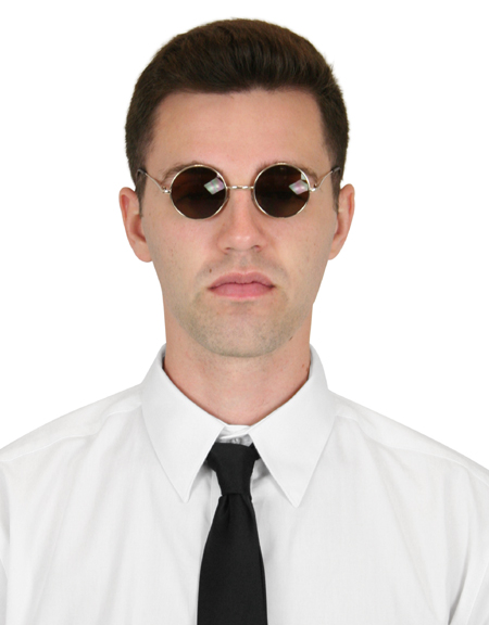 Basic Sunglasses - Gold Frame / Amber Lens