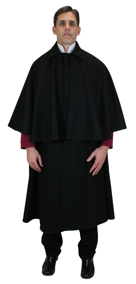 Inverness Cape - 100% Wool - Black
