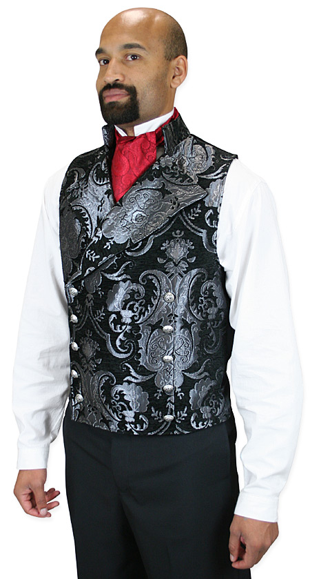 Cavalier Vest - Silver/Black Tapestry