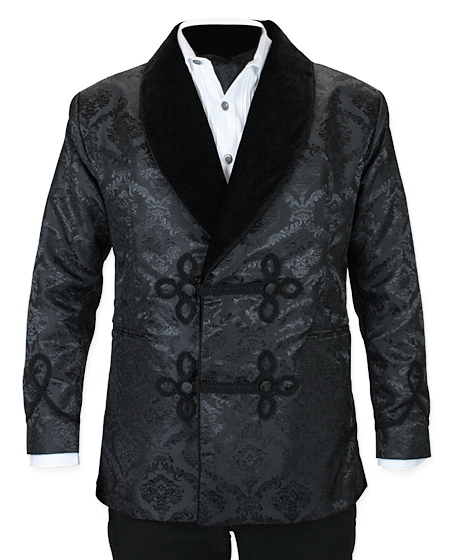 Victorian Mens Coats - Black Smoking Jackets