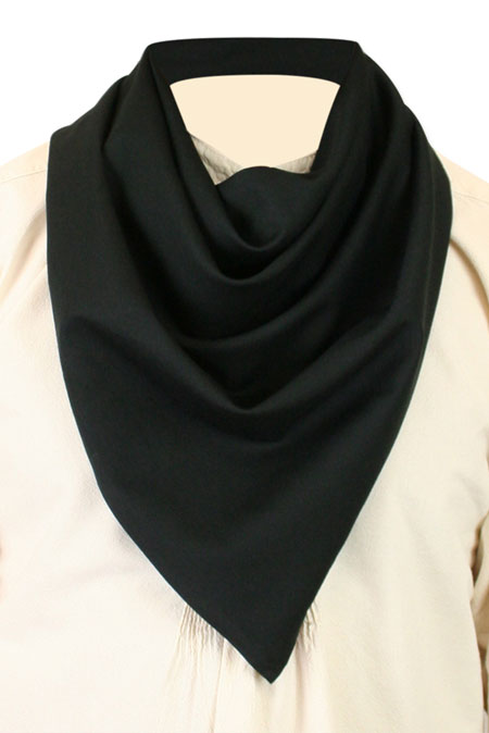 Cotton Neckerchief - Black
