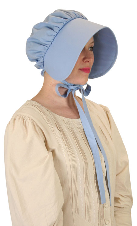 Cotton Bonnet - Light Blue