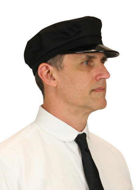 Deluxe Chauffeur Cap - Black