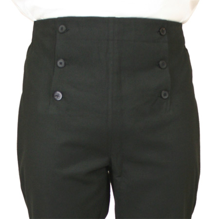 Regency Fall Front Trousers - Charcoal