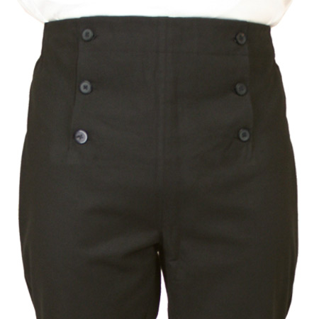 Regency Fall Front Trousers - Dark Brown