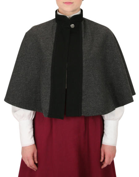 Abigail Capelet - Gray Herringbone Tweed