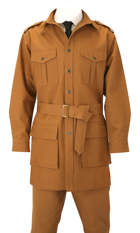 Deluxe Safari Bush Jacket - Brown