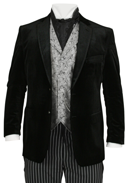 Roderick Smoking Jacket - Black Velvet