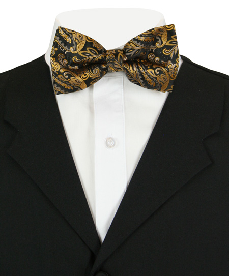 Shoal Bow Tie - Bronze Paisley