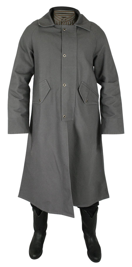Classic Canvas Duster - Gray
