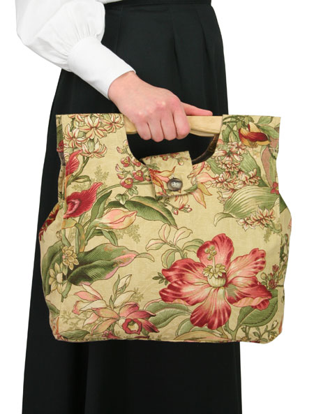 Small Carpetbag - Tan Floral