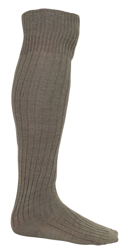 Long Socks - Charcoal Wool